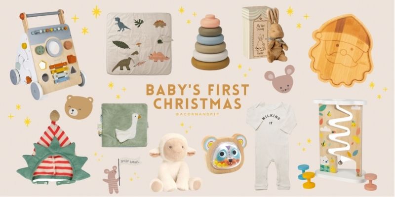 Gift Guide: Baby’s First Christmas – Acorn & Pip