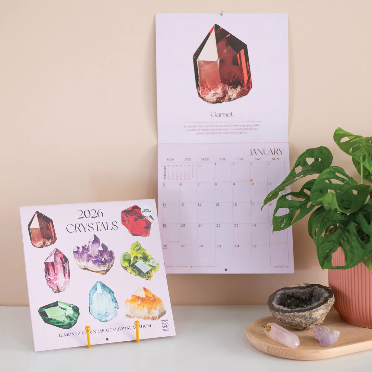 Good Tuesday: 2026 Calendar - Crystals – Acorn & Pip