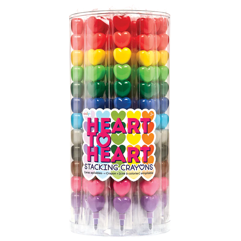 Ooly Heart to Heart Stacking Crayons Pen – Acorn & Pip