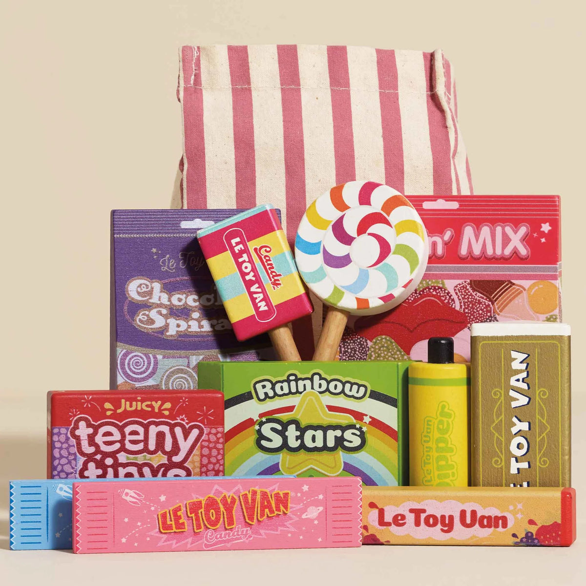 Le Toy Van: Retro Sweets and Candy Roleplay Set – Acorn & Pip