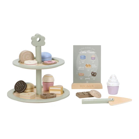 Little Dutch: Wooden Cake stand – Acorn & Pip