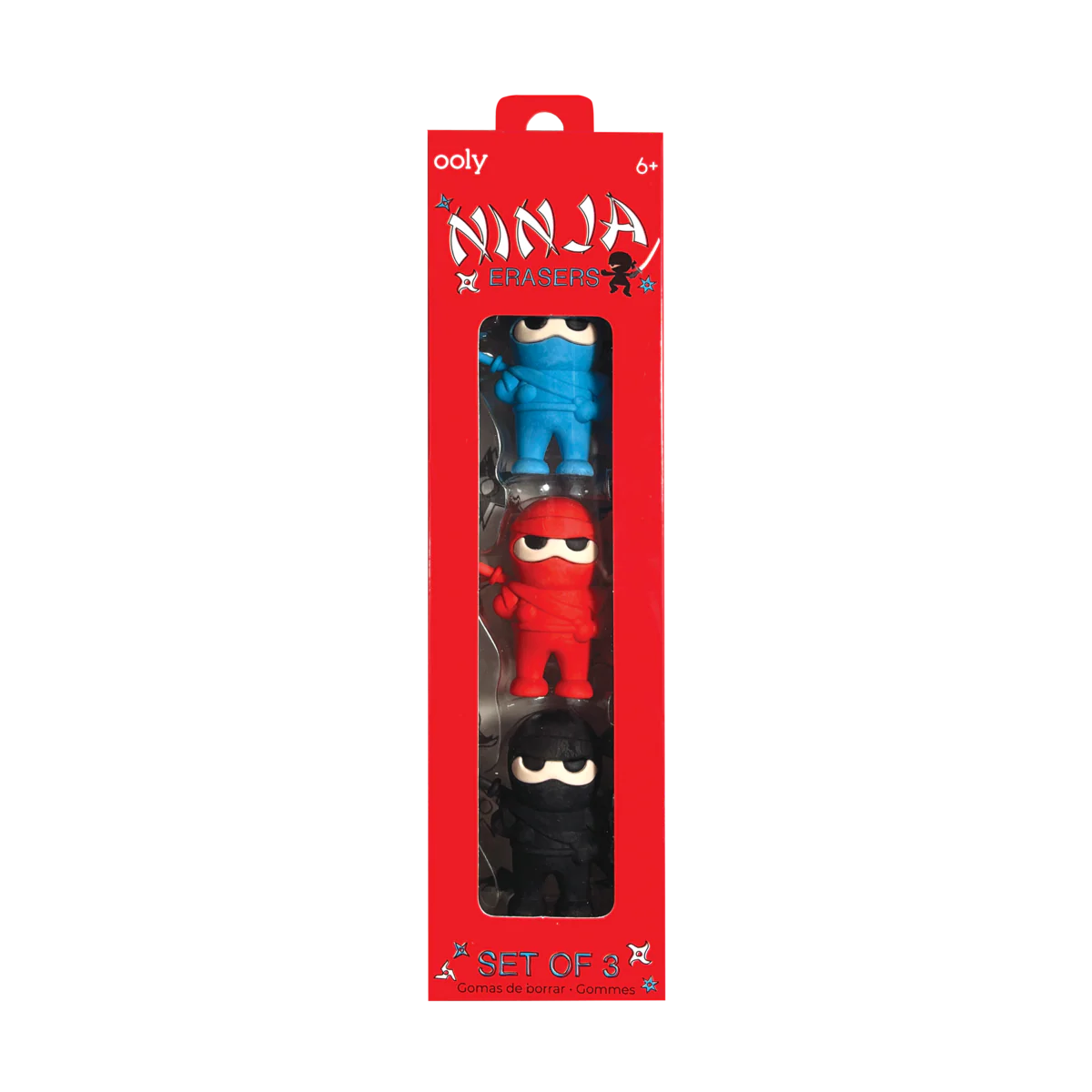 Ooly: Ninja Erasers - Set of 3 – Acorn & Pip