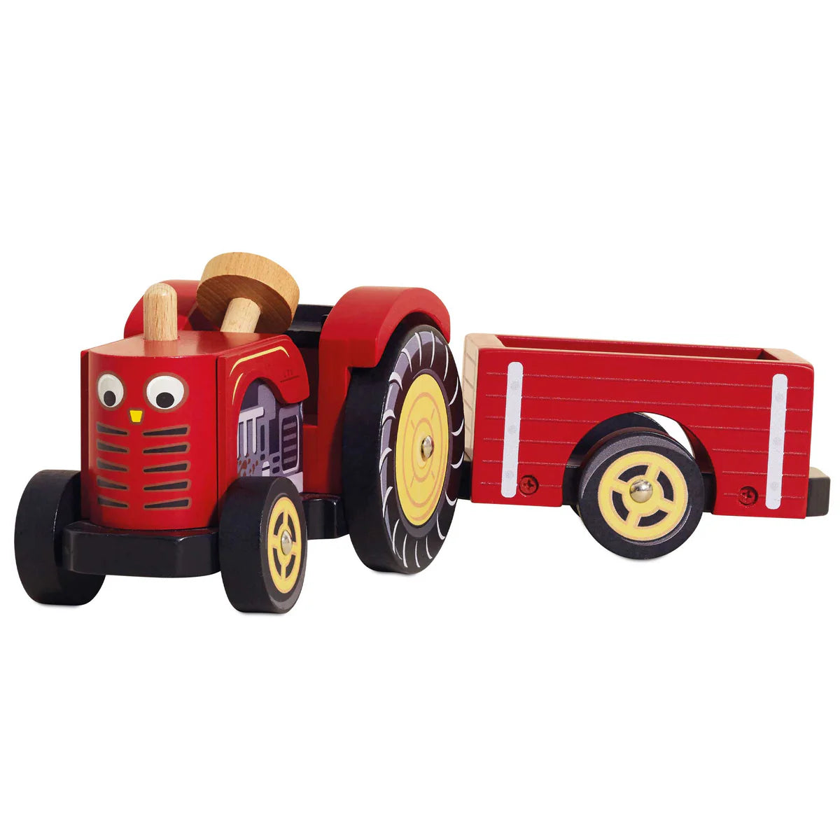 Le Toy Van: Farmyard Red Tractor and Trailer – Acorn & Pip