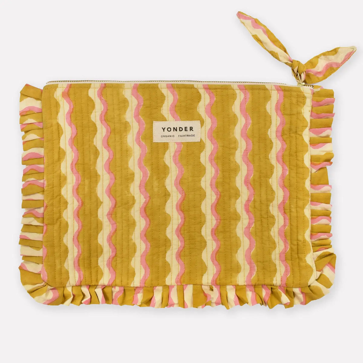 YONDER: Quilted Frill Pouch | Wiggle | Honey – Acorn & Pip