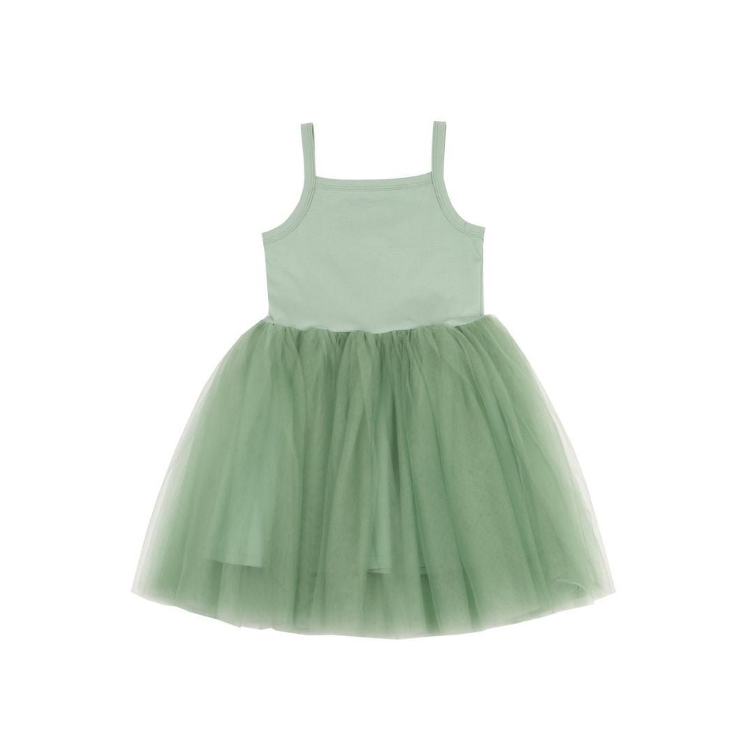 Bob & Blossom: Forest Green Dress kidswear at Acorn & Pip
