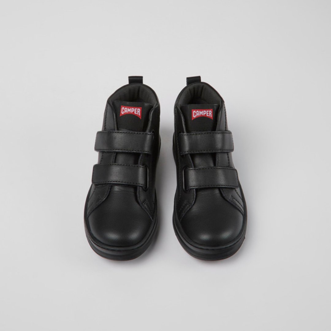 Camper: Runner Boots - Black - Kids School Shoes AW23 - Practical ...