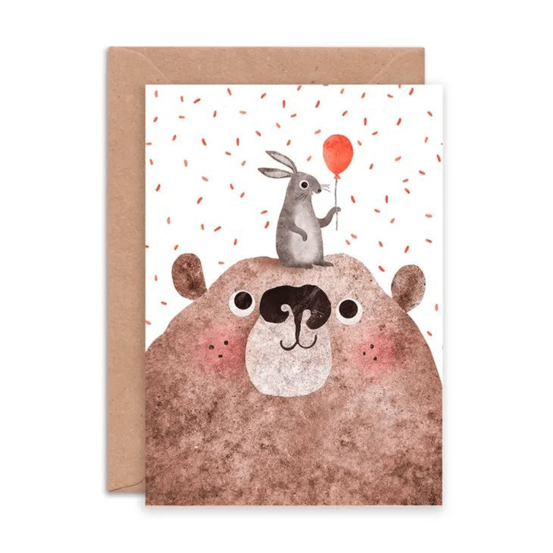 Emily Nash: Bear & Bunny Birthday Card - Greeting Card by Acorn & Pip