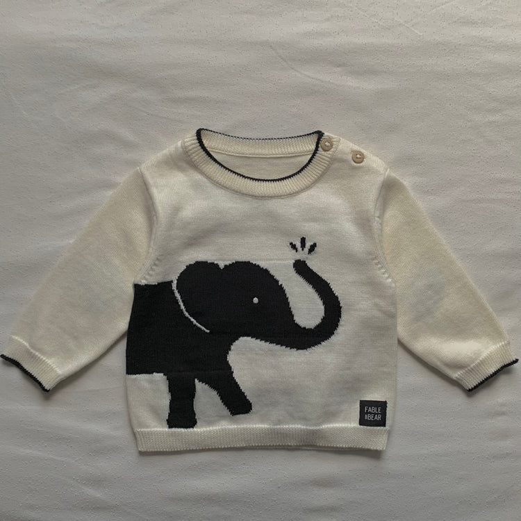 Fable & Bear: Elephant Jumper – Acorn & Pip