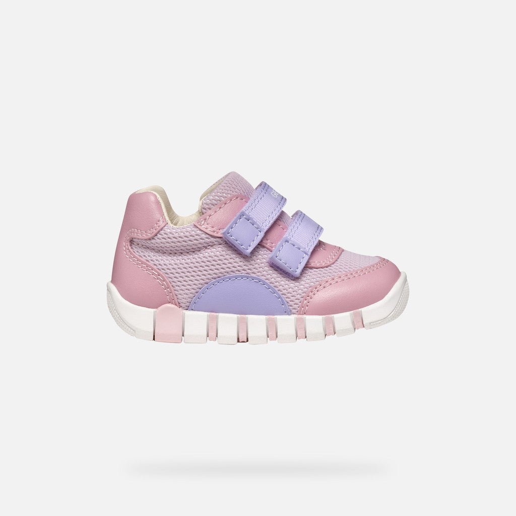 Geox: Iupidoo Velcro Trainers - Rose / Lilac – Acorn & Pip