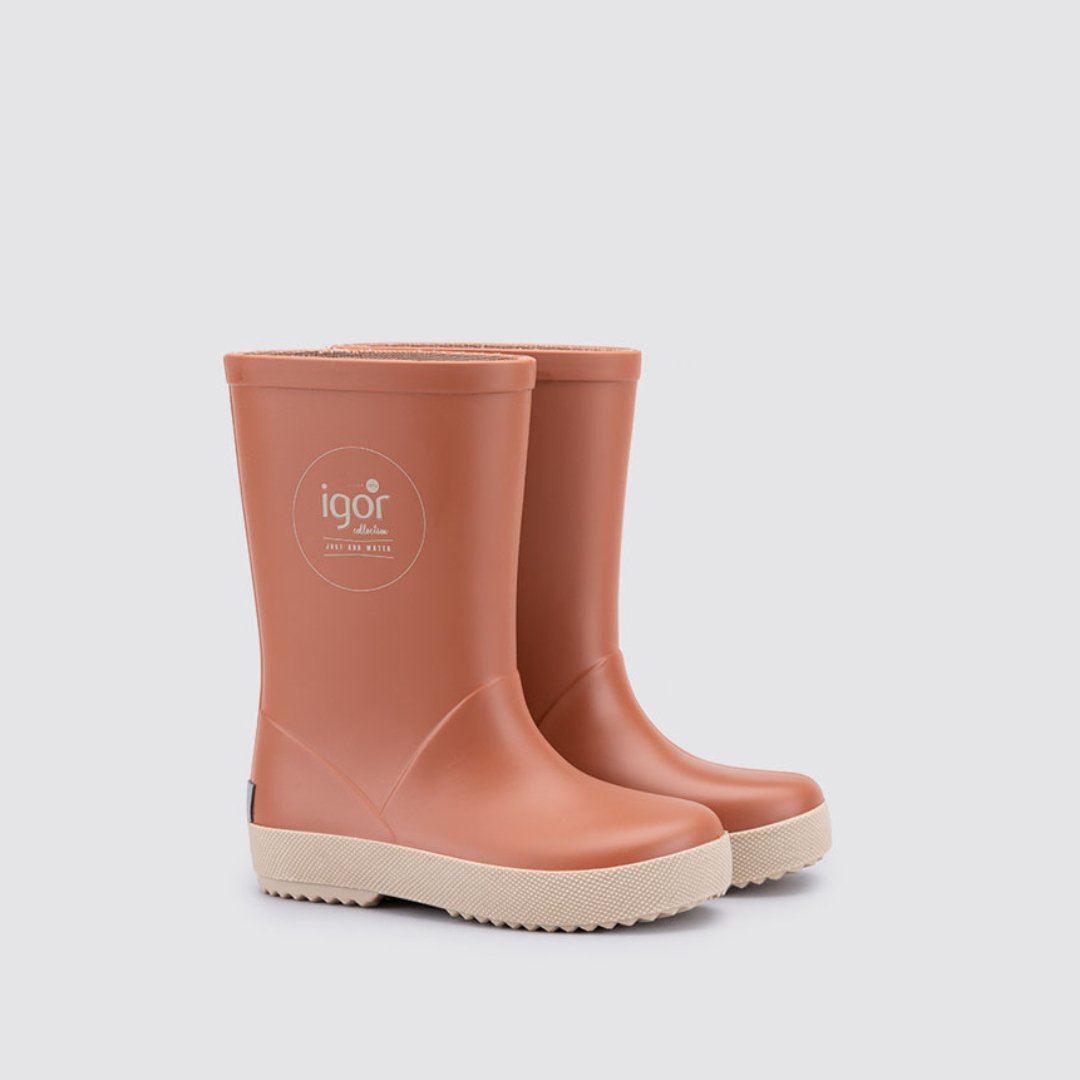 Igor: Splash Kids Rain Boots - Beige / Teja - Kids AW 2023 Footwear at ...