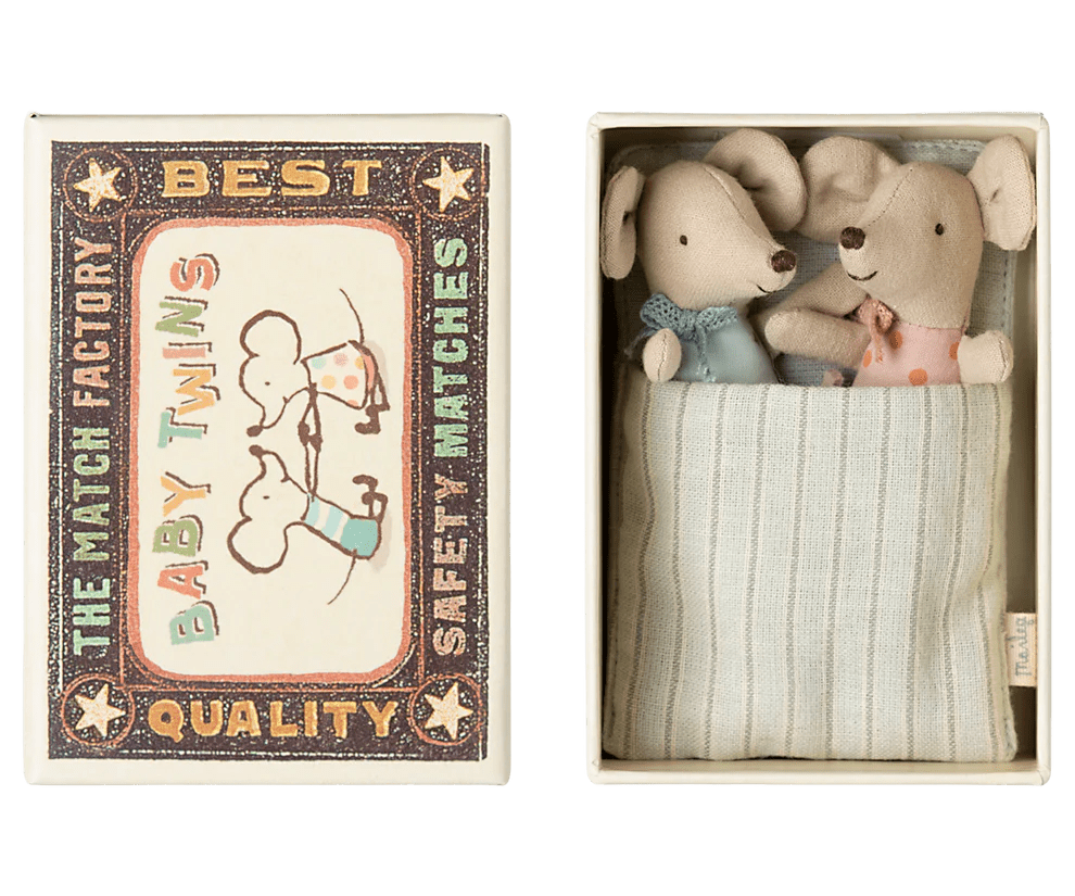 Maileg: Twins, Baby Mice in a Matchbox - Maileg - Collectible Gift ...