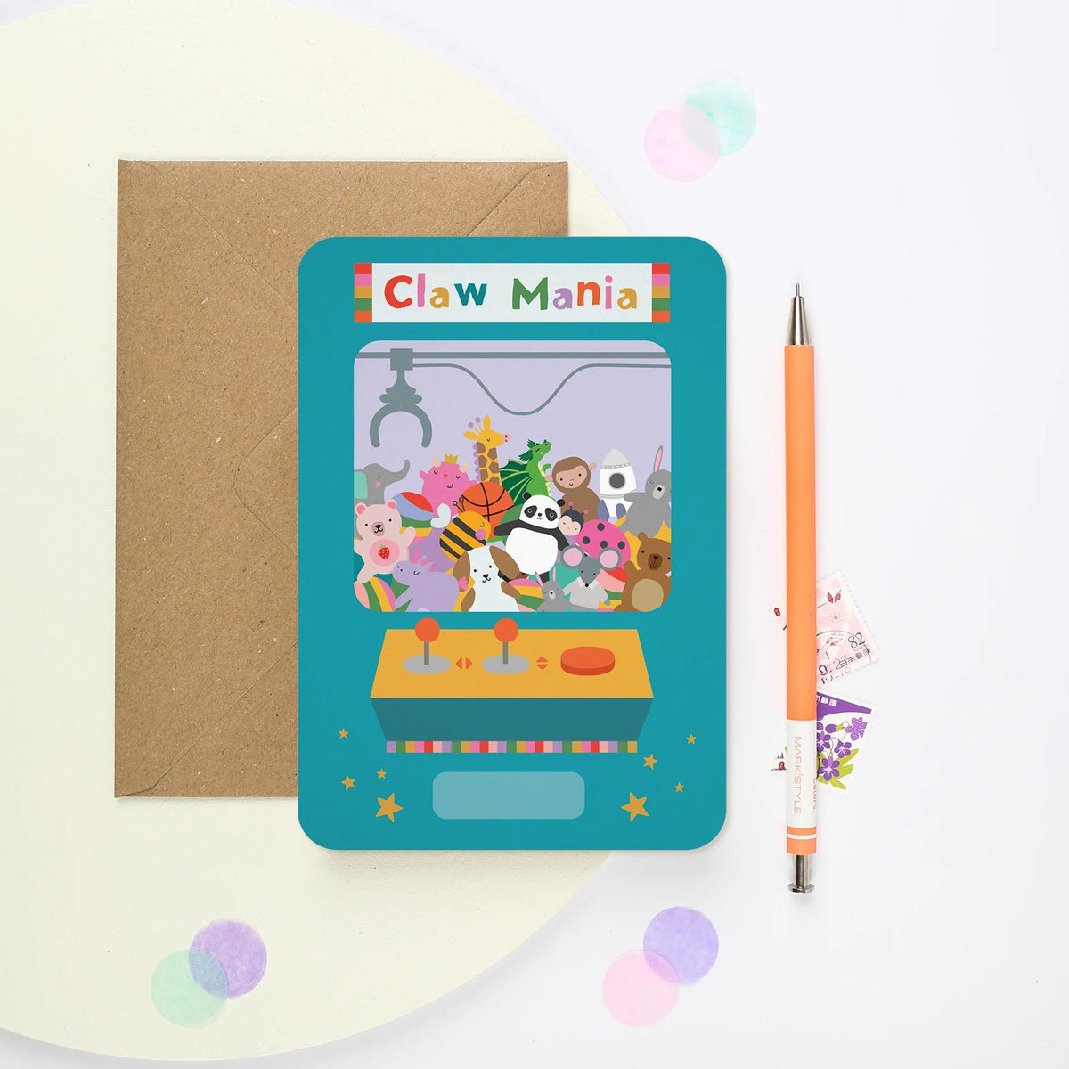Mifkins: Claw Machine Birthday Card - Children's Greeting Cards Make in ...