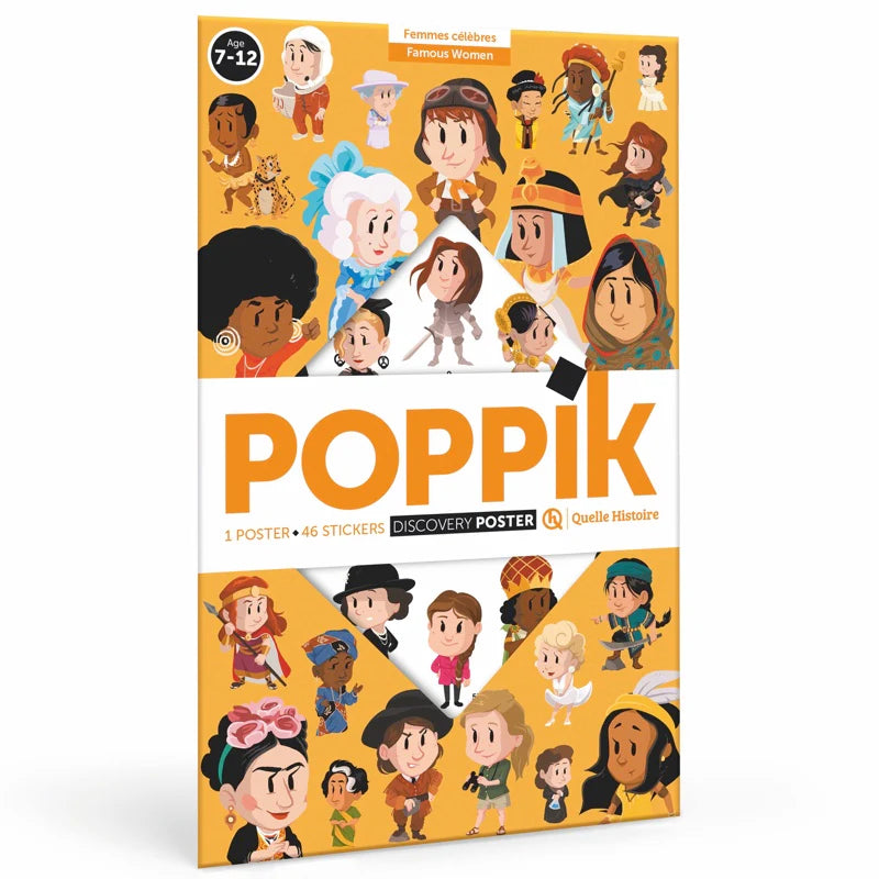 Poppik: Discovery Sticker Poster - Famous Women – Acorn & Pip