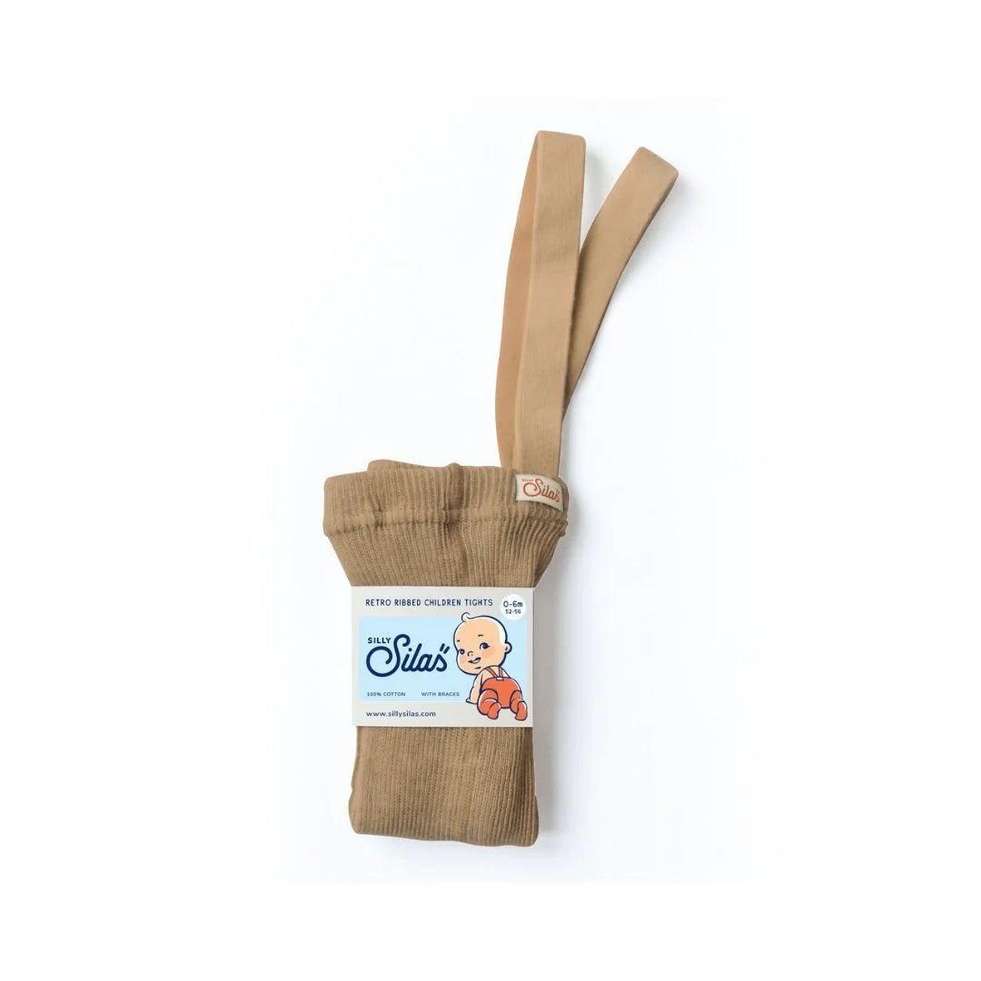 Silly Silas: Footed Tights - Light Brown - Baby Clothing at Acorn & Pip